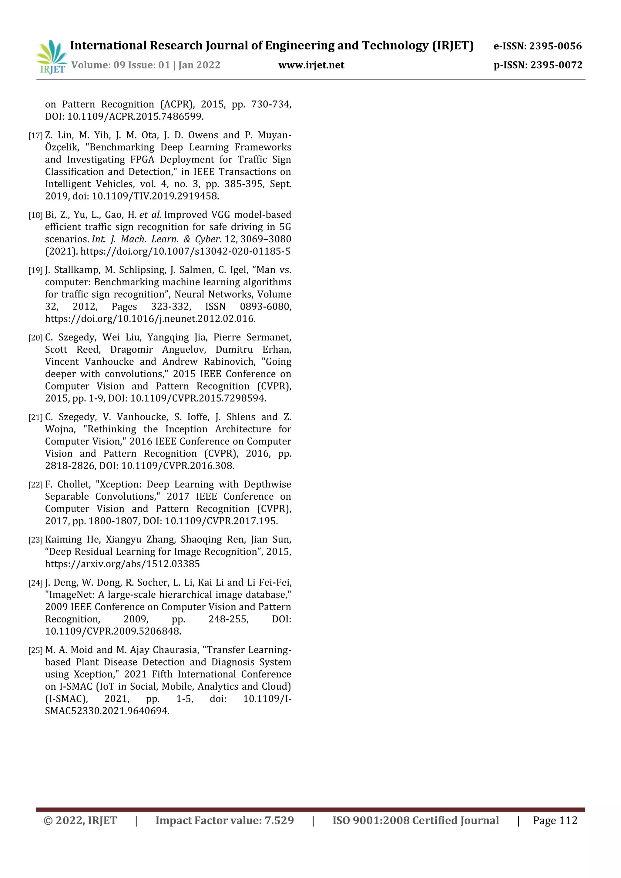 A Transfer Learning Approach to Traffic Sign Recognition | PDF