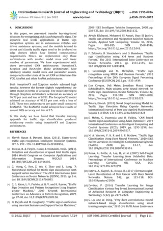 A Transfer Learning Approach to Traffic Sign Recognition | PDF