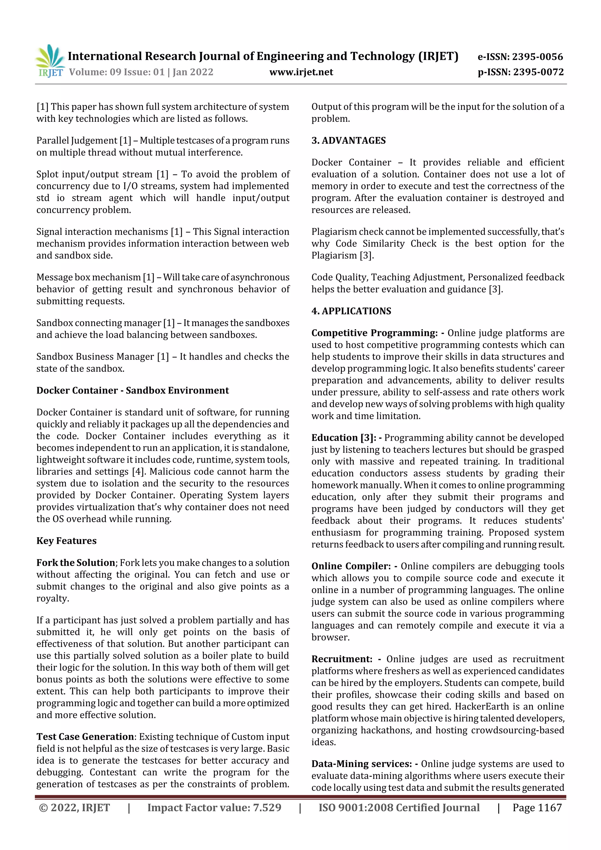 A Survey on Design of Online Judge System | PDF