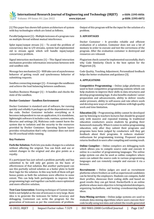 A Survey on Design of Online Judge System | PDF