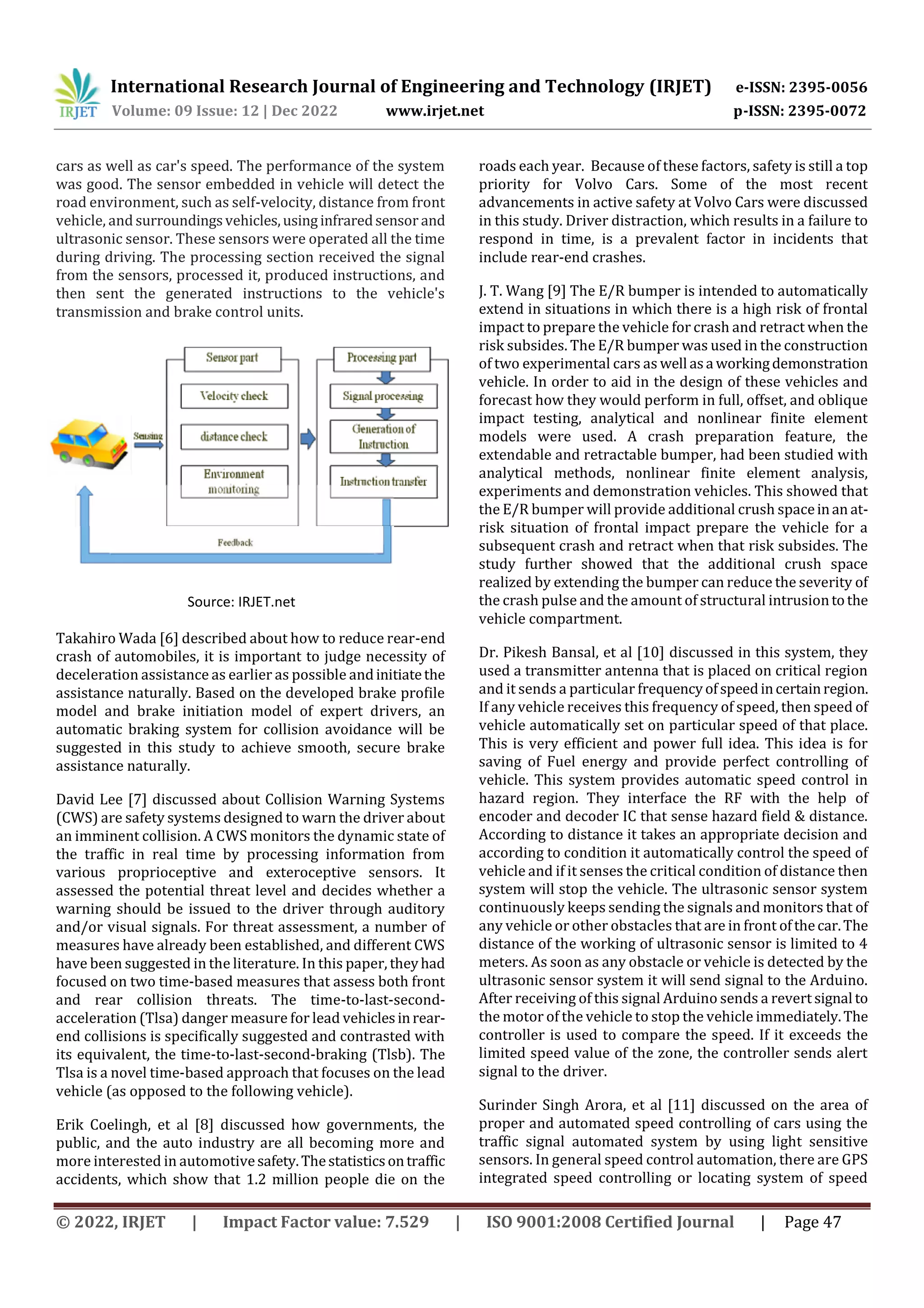 Design And Development of Speed-Breaker Detection and Automatic Speed Control System in Vehicle ...