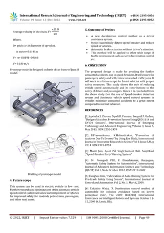 Design And Development of Speed-Breaker Detection and Automatic Speed ...