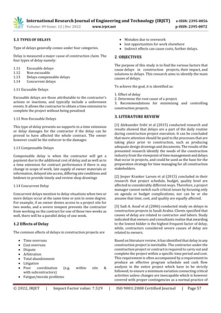 Study on the analysis and evaluation of delays in public sector ...