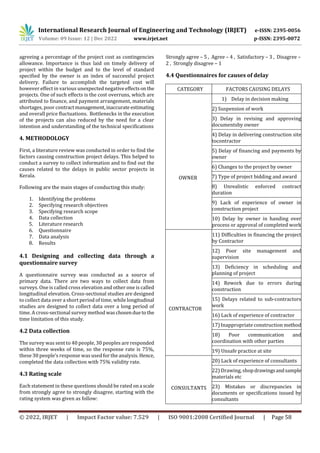 Study on the analysis and evaluation of delays in public sector ...