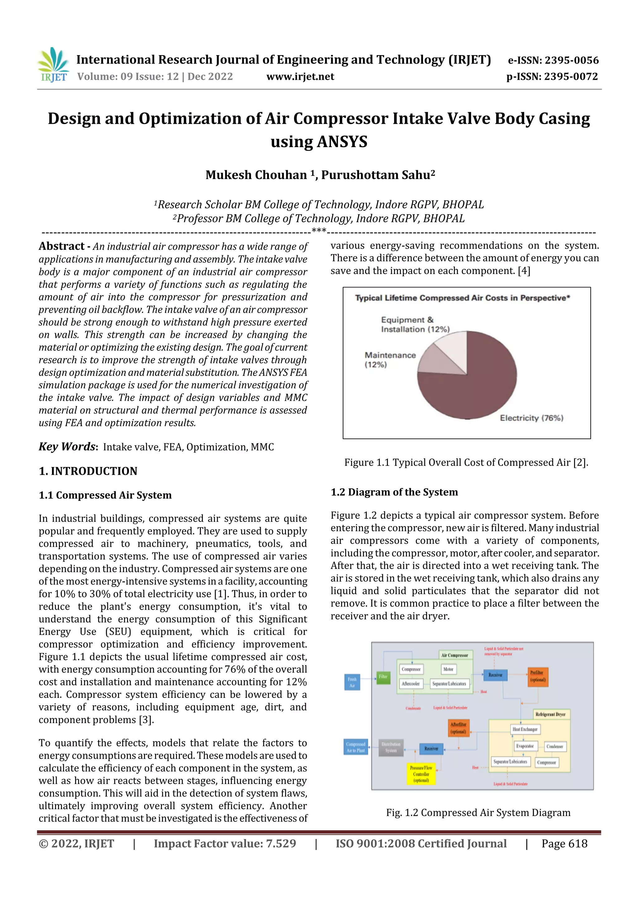 Design and Optimization of Air Compressor Intake Valve Body Casing ...