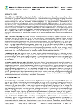 Machine Learning Based 5G Network Channel Quality Prediction | PDF | Internet of Things | Internet