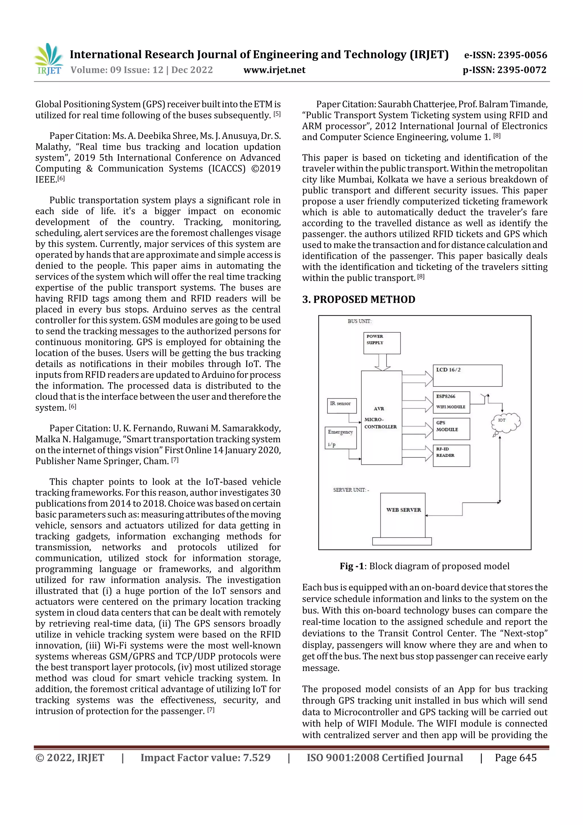 Review on IoT Based Bus Scheduling System using Wireless Sensor Network | PDF
