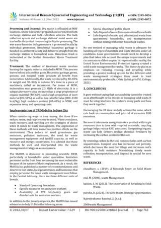 RECYCLING SIGNIFICANCE OF WASTE MANAGEMENT | PDF