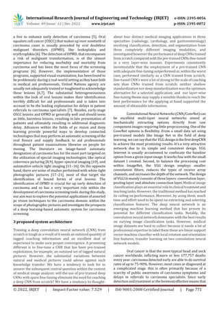 Oral Cancer Detection Using Image Processing and Deep Neural Networks. | PDF | Dental Health ...