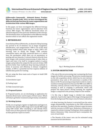 Survey on “Brain Tumor Detection Using Deep Learning | PDF | Brain and ...