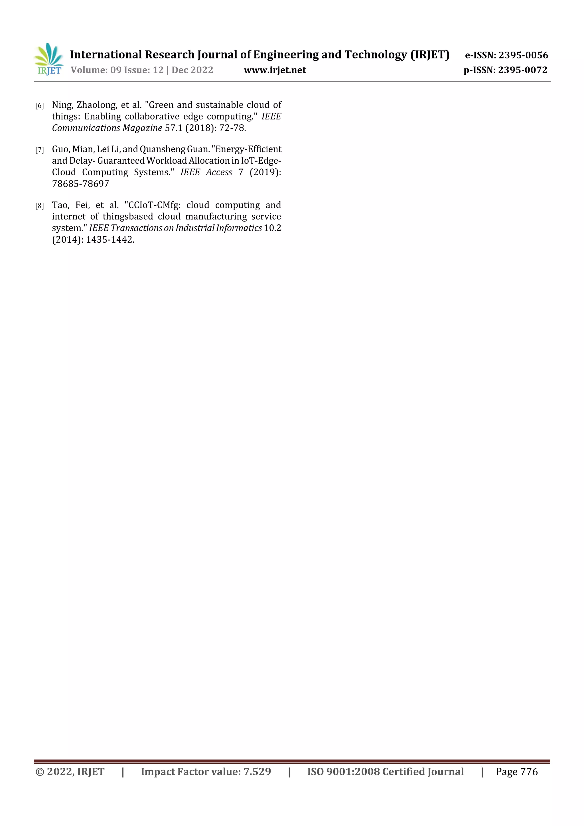 Green Computing for Internet of Things | PDF