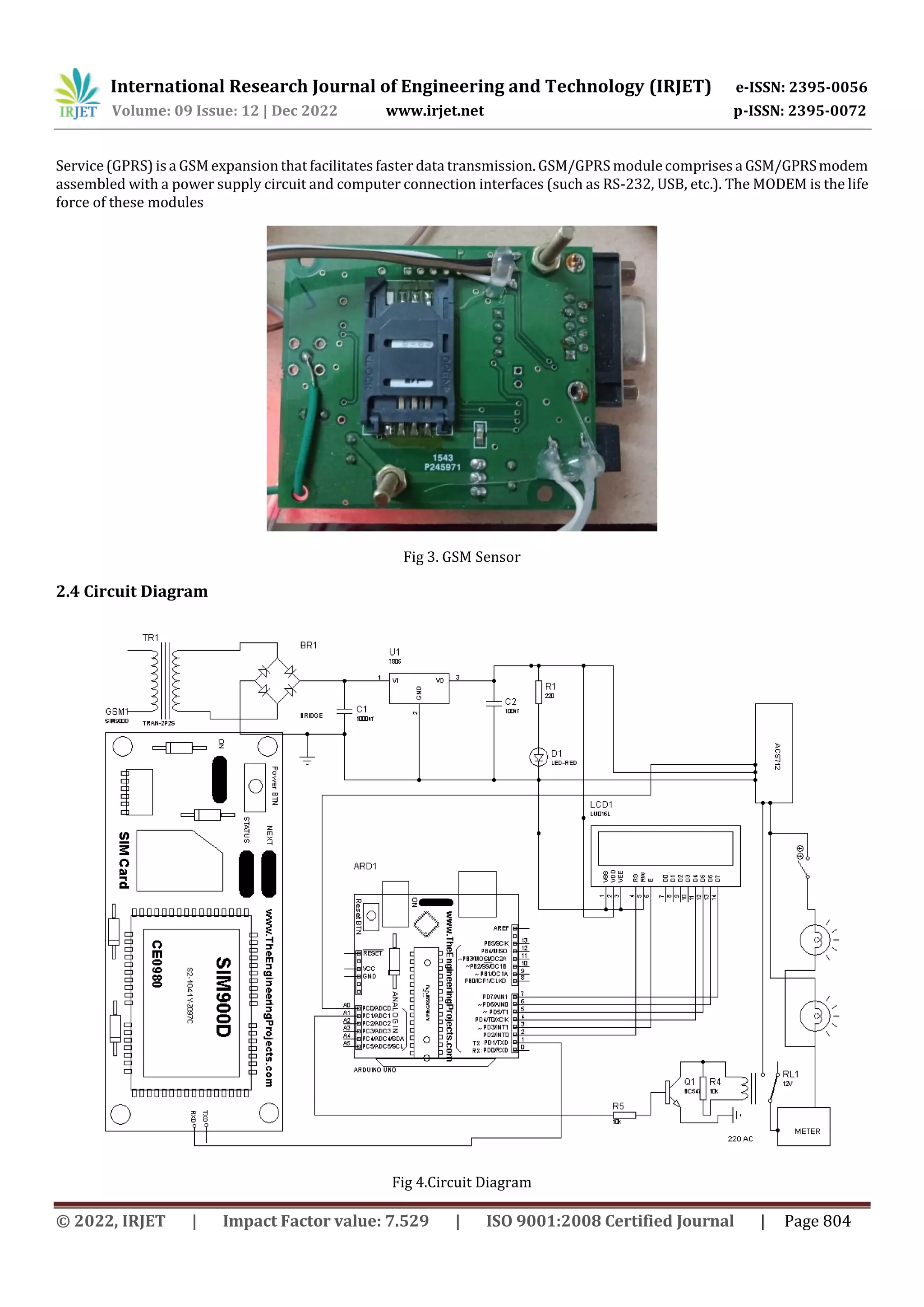 ENERGY METER READING SYSTEM WITH AUTOMATIC BILLING USING CLOUD | PDF