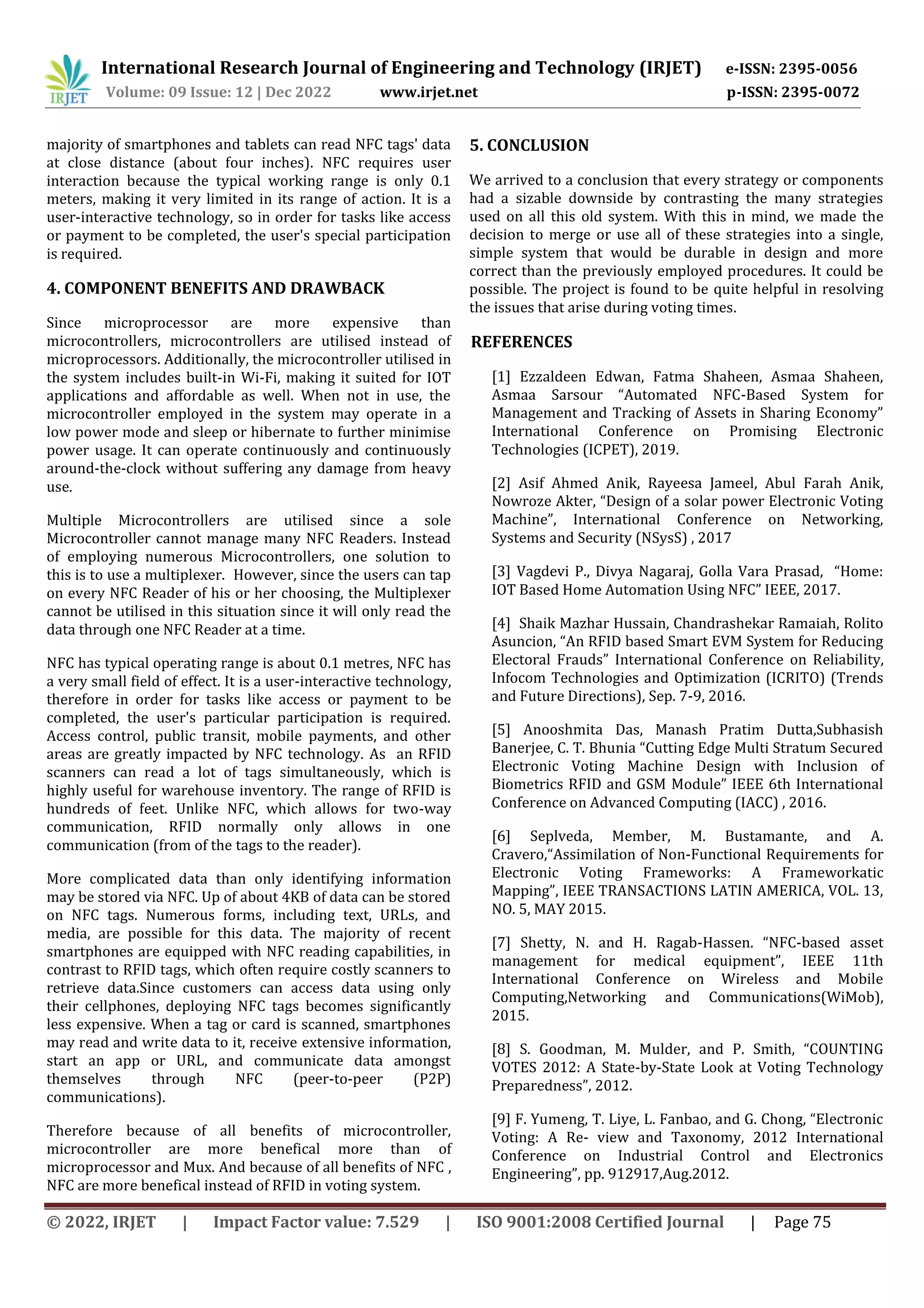 REVIEW OF NFC BASED VOTING SYSTEM | PDF