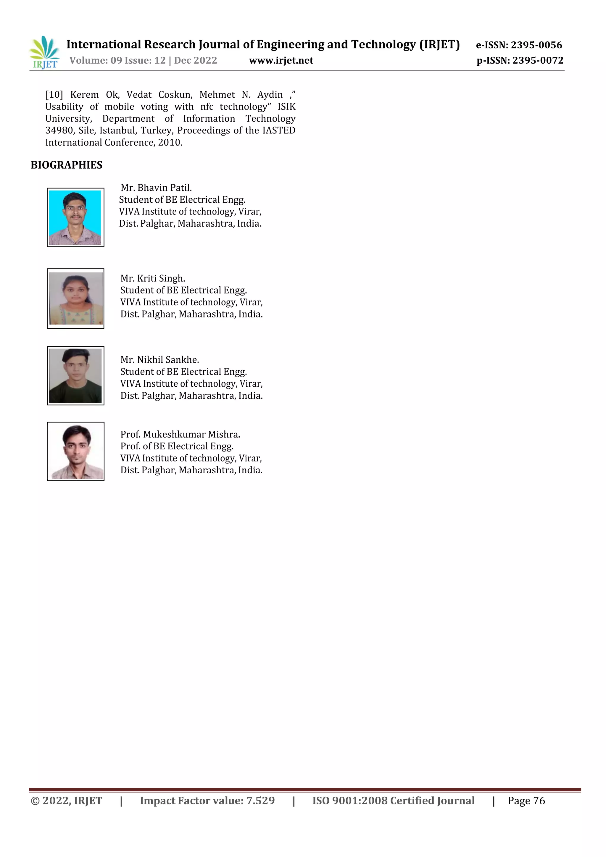 REVIEW OF NFC BASED VOTING SYSTEM | PDF