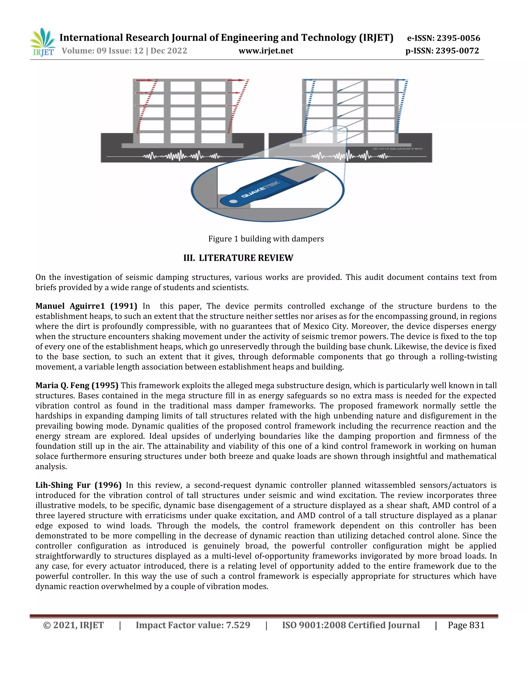Study About Seismic Device Dampers: A review | PDF