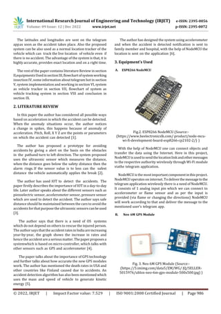 Smart Accidental Alert and Location Tracking System Using Telegram Bot and GPS Technology | PDF