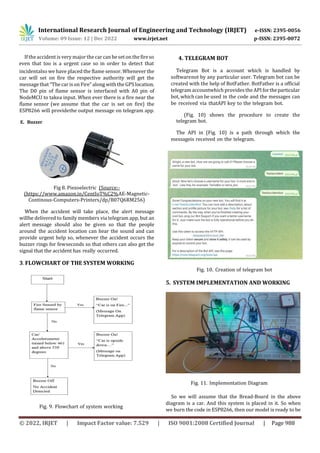 Smart Accidental Alert and Location Tracking System Using Telegram Bot and GPS Technology | PDF