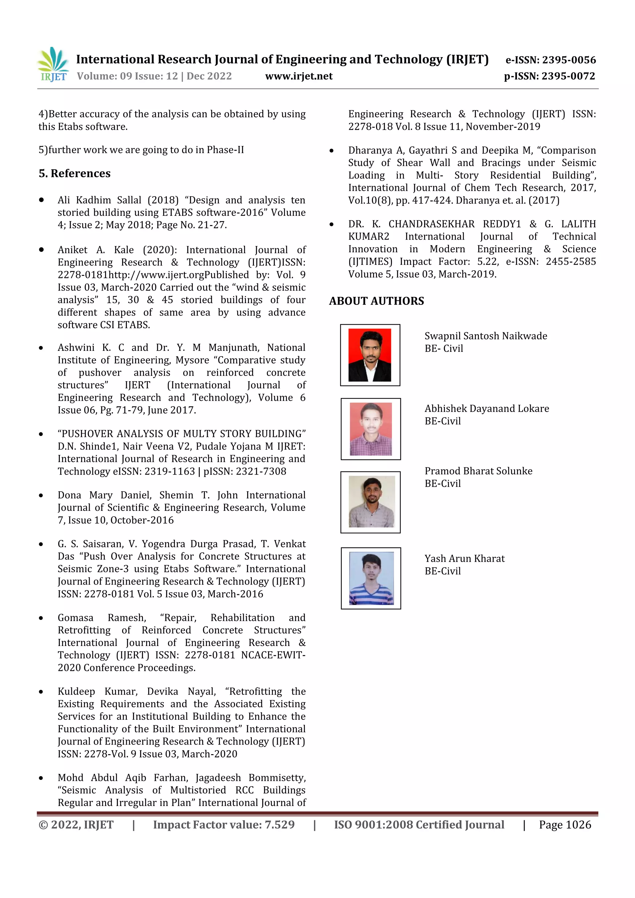 Earthquake Analysis of RCC structure by using Pushover Analysis | PDF