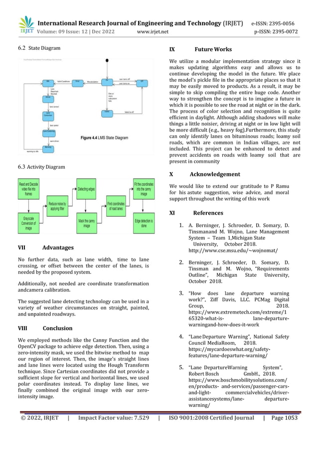 Implementation of Lane Line Detection using HoughTransformation and Gaussian Smoothing | PDF