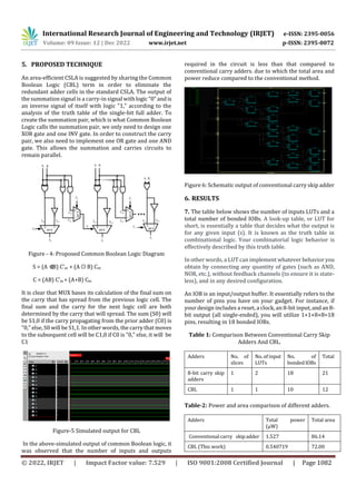 Design and Implementation of Different types of Carry skip adder | PDF