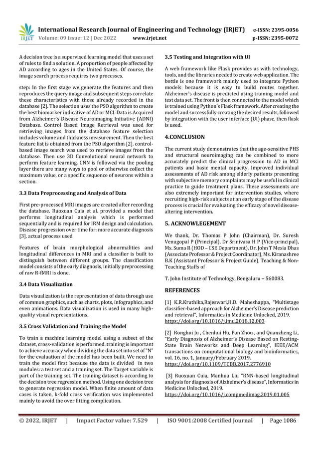 Alzheimer Disease Prediction using Machine Learning Algorithms | PDF