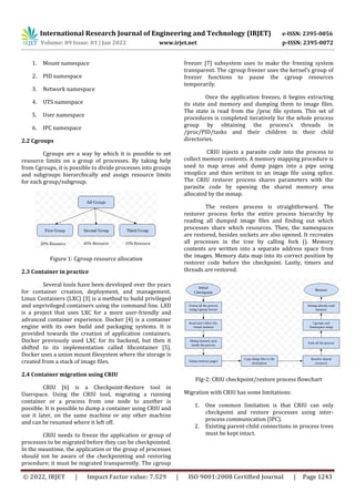 Understanding Migration Mechanisms of Containers using CRIU | PDF | Operating Systems | Computer ...