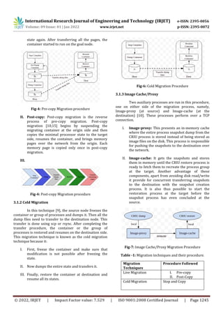 Understanding Migration Mechanisms of Containers using CRIU | PDF ...