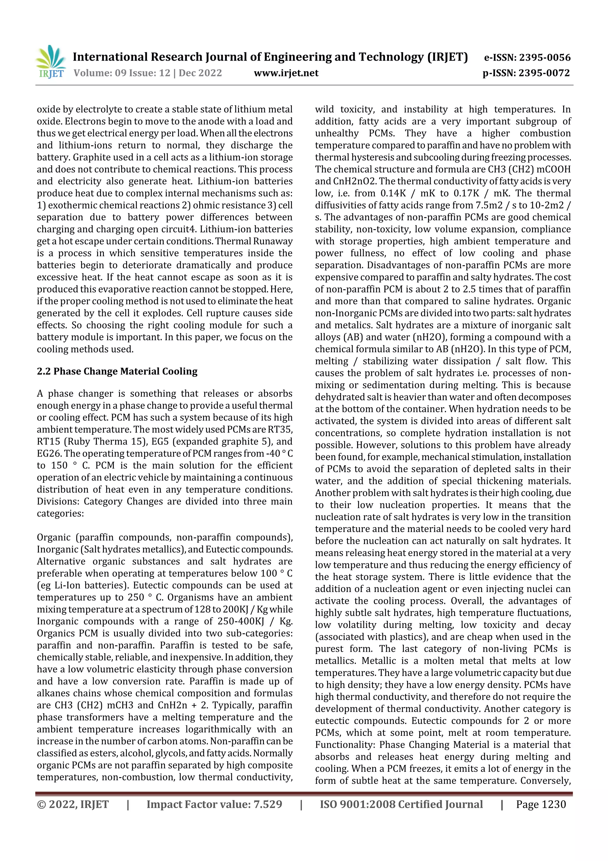 THERMAL MANAGEMENT IN EV | PDF