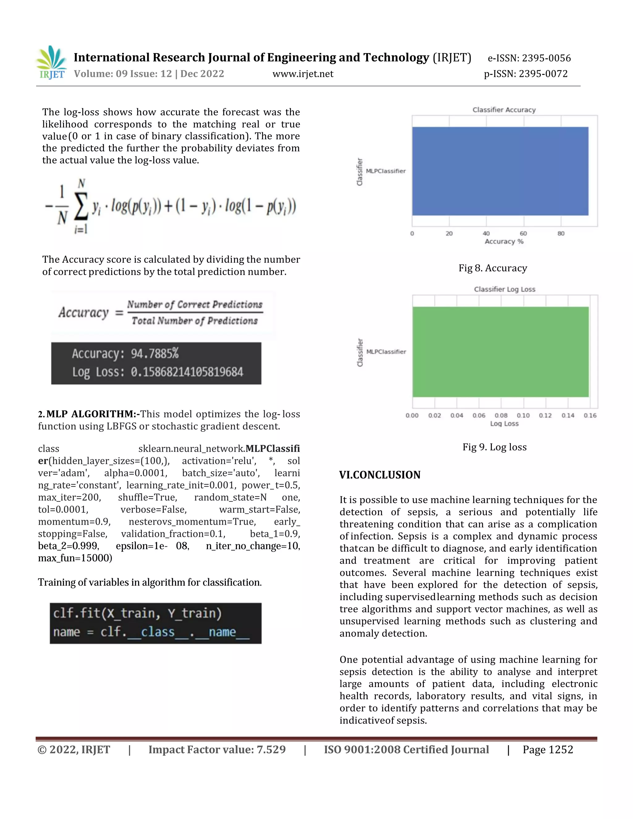 Sepsis Prediction Using Machine Learning | PDF