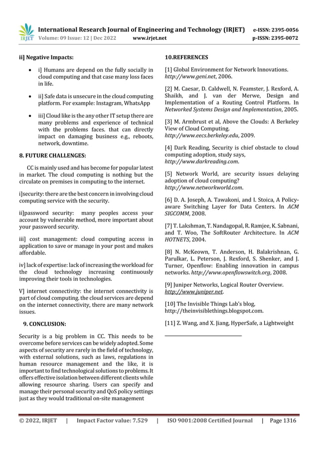 Secure Cloud Computing | PDF