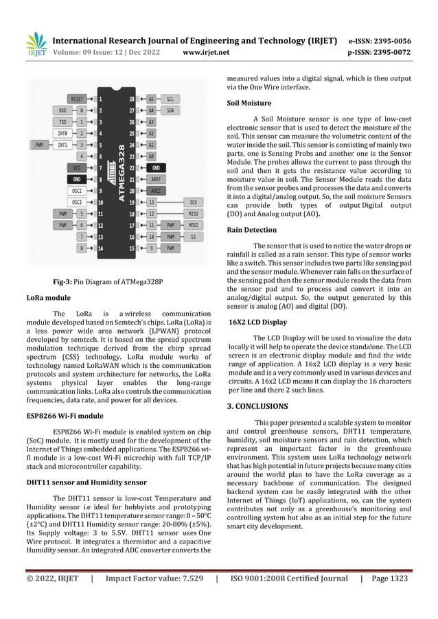 Using LoRa Technology to Monitor and Control Sensors in Greenhouse | PDF