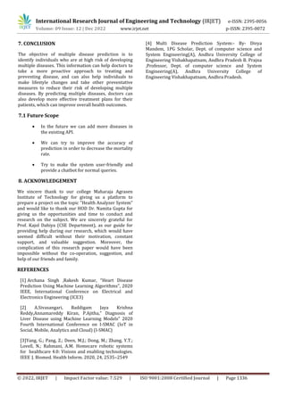 Health Analyzer System | PDF