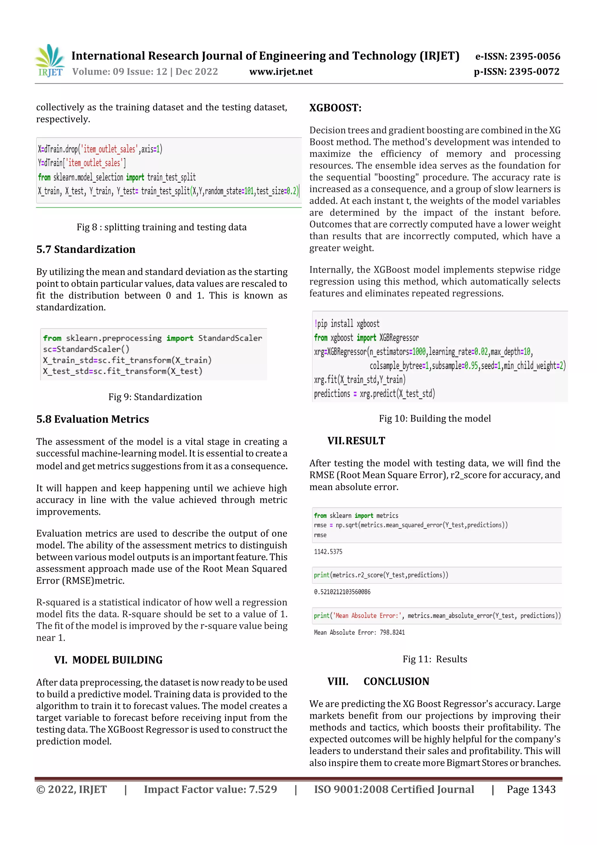 BIG MART SALES PREDICTION USING MACHINE LEARNING | PDF