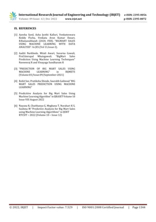 BIG MART SALES PREDICTION USING MACHINE LEARNING | PDF