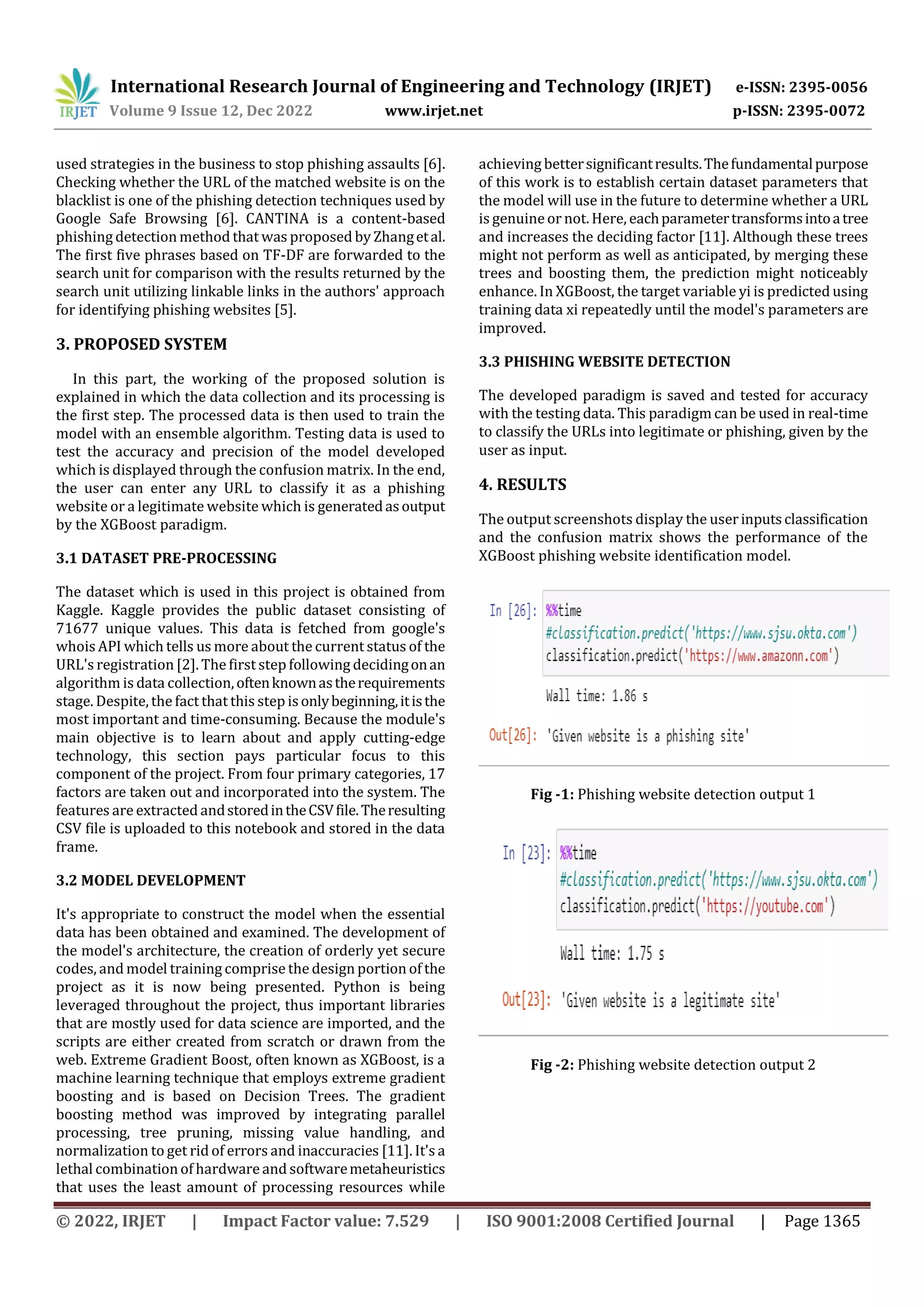 Phishing Website Detection Paradigm using XGBoost | PDF