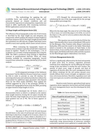 A review of the Application of the Revised Universal Soil Loss Equation ...