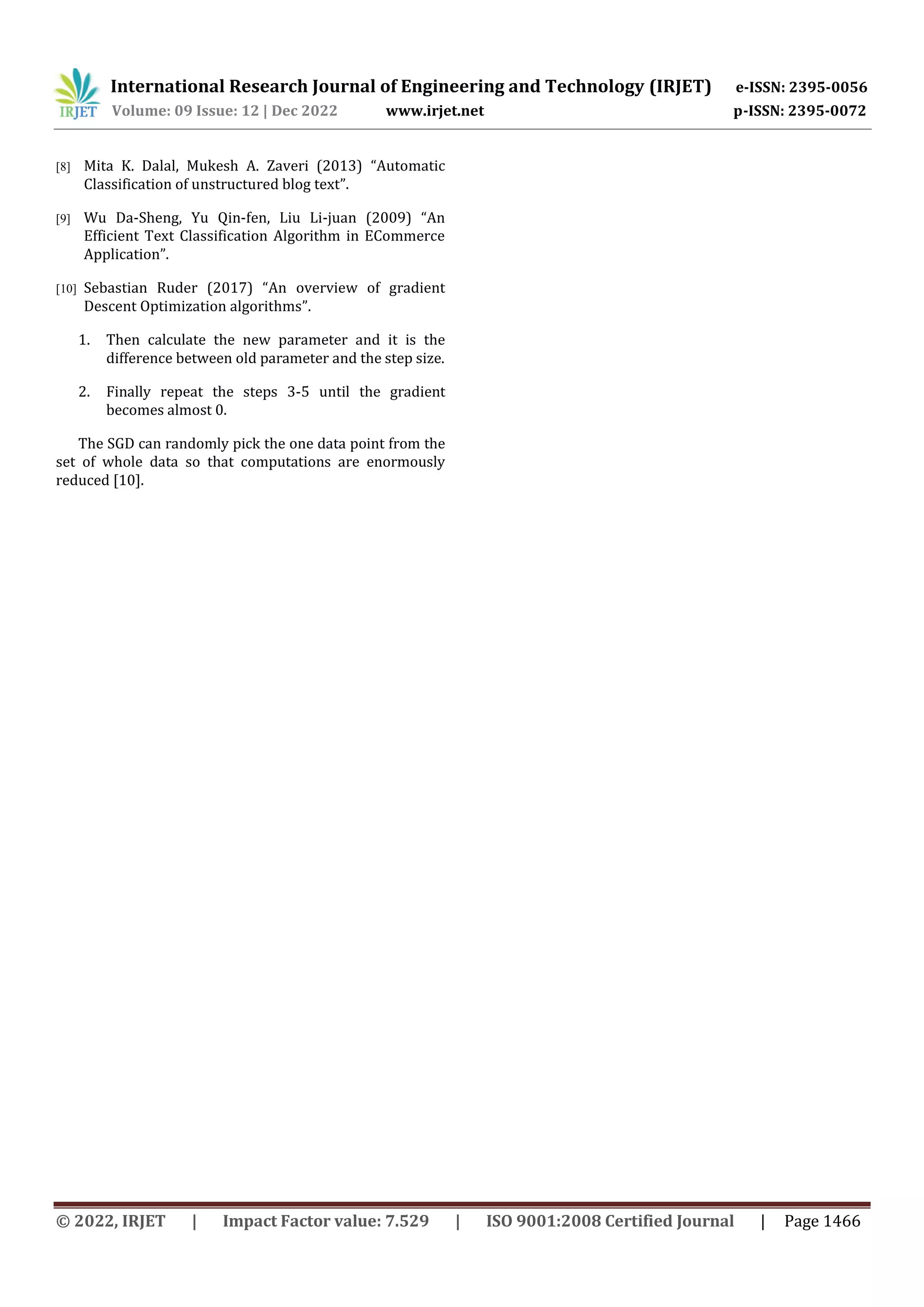 Automatic Text Classification Of News Blog Using Machine Learning Pdf