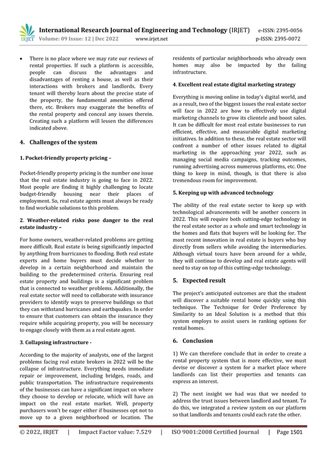 Rental Property System Based on Review System Based Review Analysis | PDF