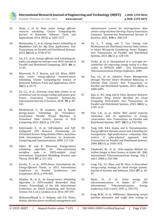 Energy Efficient Technologies for Virtualized Cloud Data Center: A Systematic Mapping Study (SMS ...
