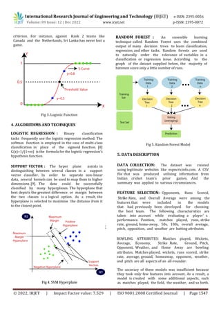Machine Learning Based Selection of Optimal Sports team based on the Players Performance | PDF
