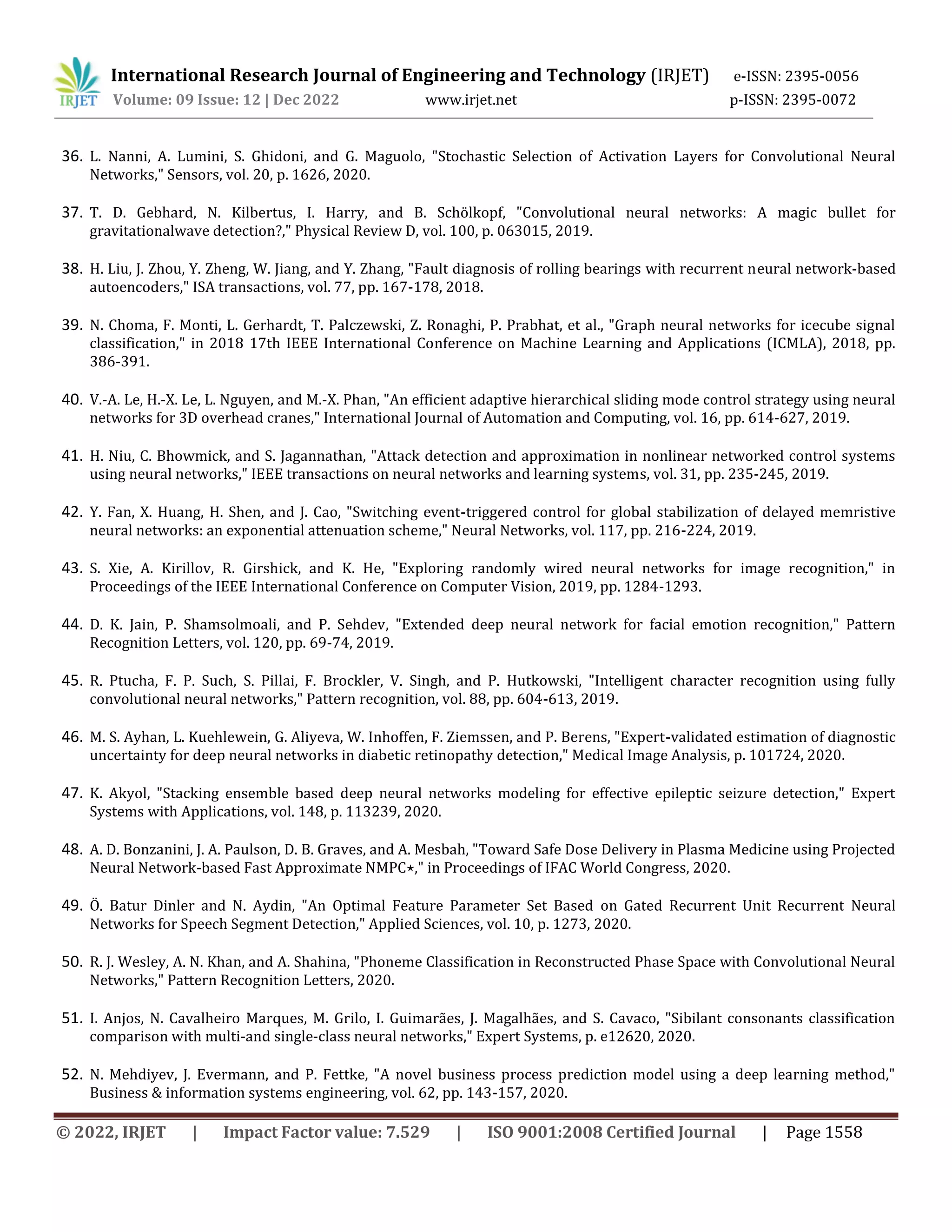 A Review of Neural Networks Architectures, Designs, and Applications | PDF