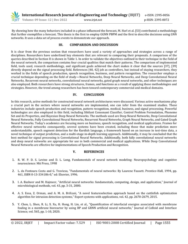 A Review of Neural Networks Architectures, Designs, and Applications | PDF | Artificial ...