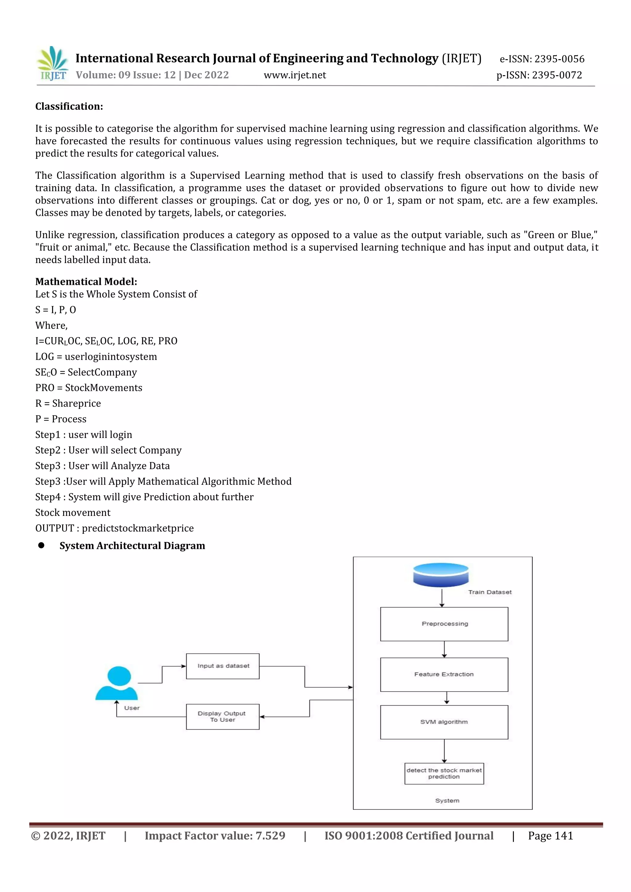 STOCK MARKET ANALYZING AND PREDICTION USING MACHINE LEARNING TECHNIQUES ...