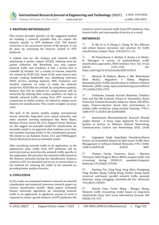 Classification of Software Defined Network Traffic to provide Quality of Service | PDF