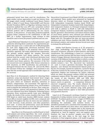 A Comprehensive Survey on Down Syndrome Identification using Facial Features | PDF