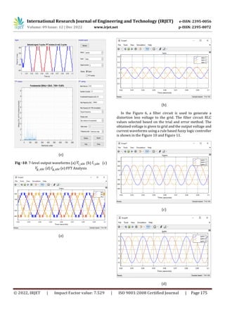 Comparison of Cascaded H-Bridge Multilevel Inverter connected to grid using PI and fuzzy logic ...