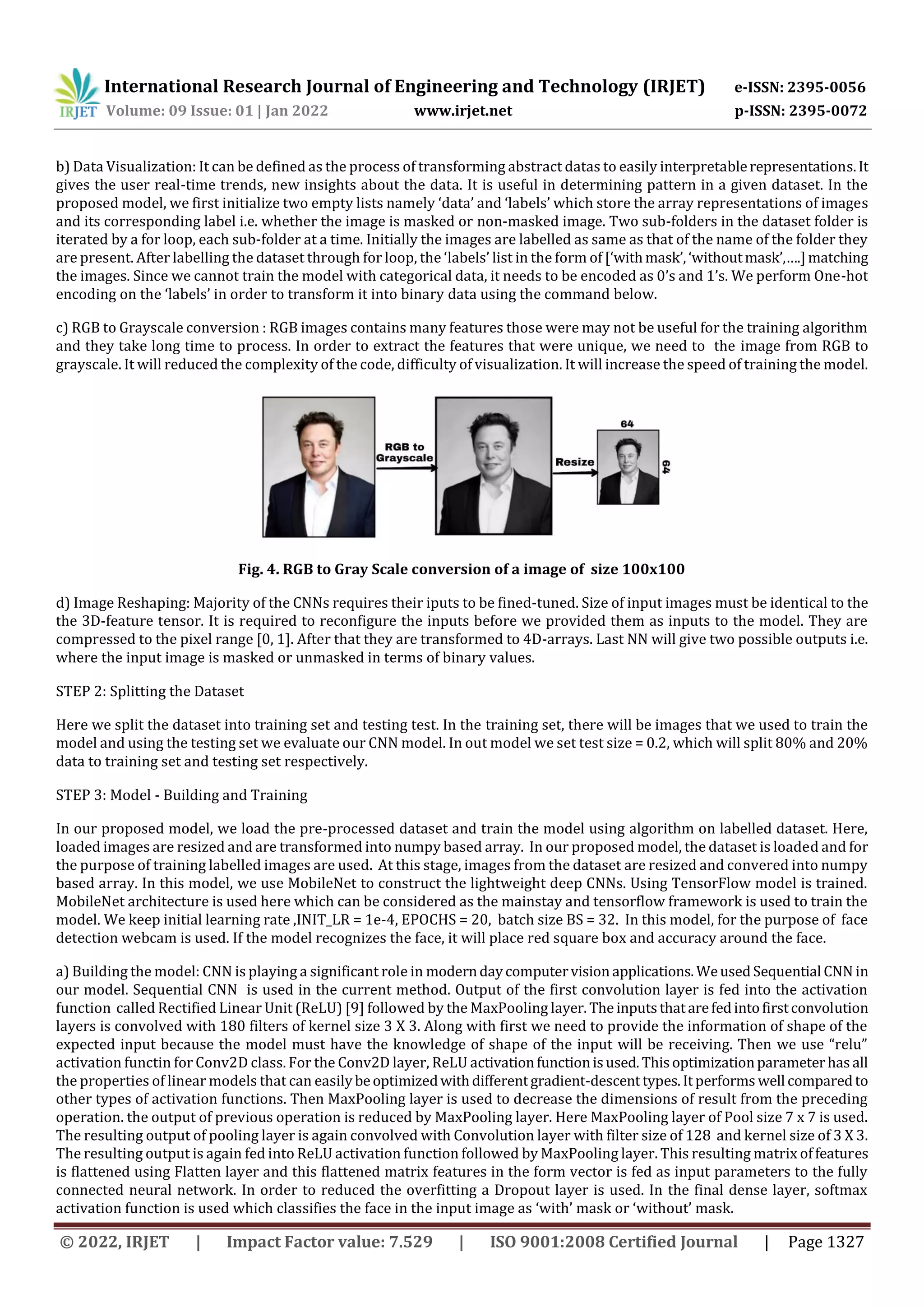 Deep Learning Assisted Tool for Face Mask Detection | PDF