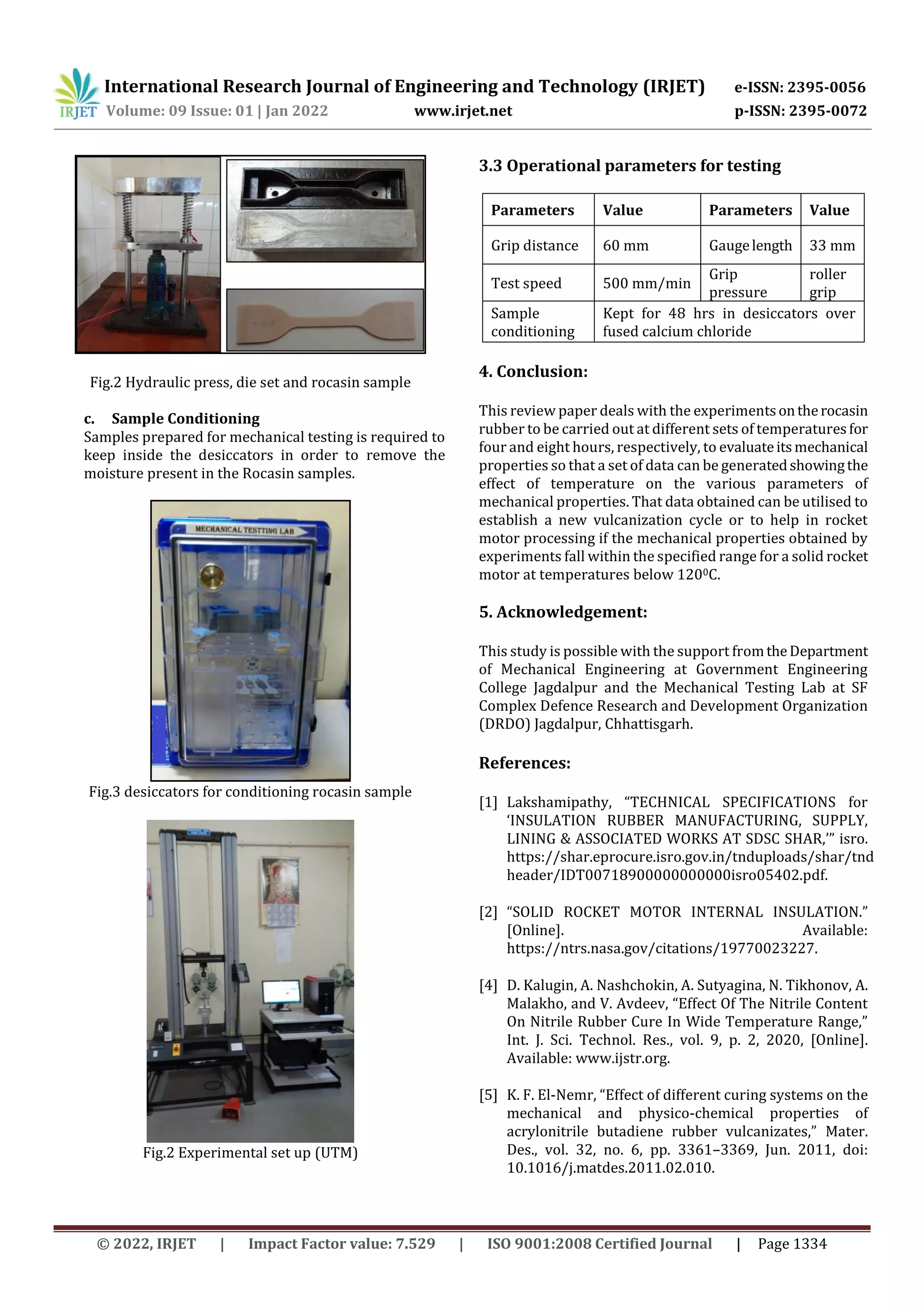 Study on Mechanical Properties of ROCASIN (Rocket Case Insulation ...