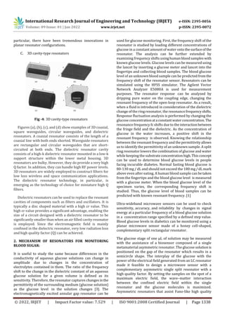 Resonators and their Applications for Monitoring Blood Sugar | PDF