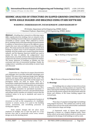 SEISMIC ANALYSIS OF STRUCTURE ON SLOPED GROUND CONSTRUCTED WITH ANGLE DIAGRID AND BRACINGS USING ...